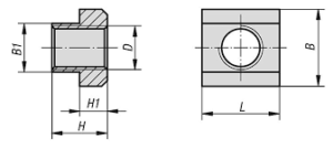 T-Slot Nuts - Brass Split Bolt Connectors